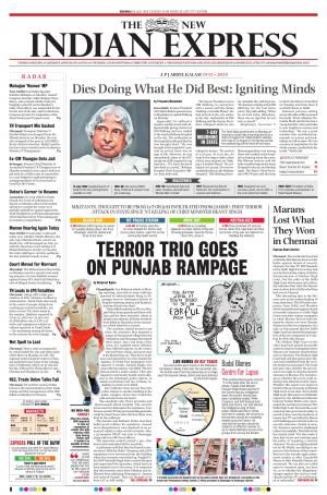 The New Indian Express Group The New Indian Express-Chennai, Tue, 28 Jul 15